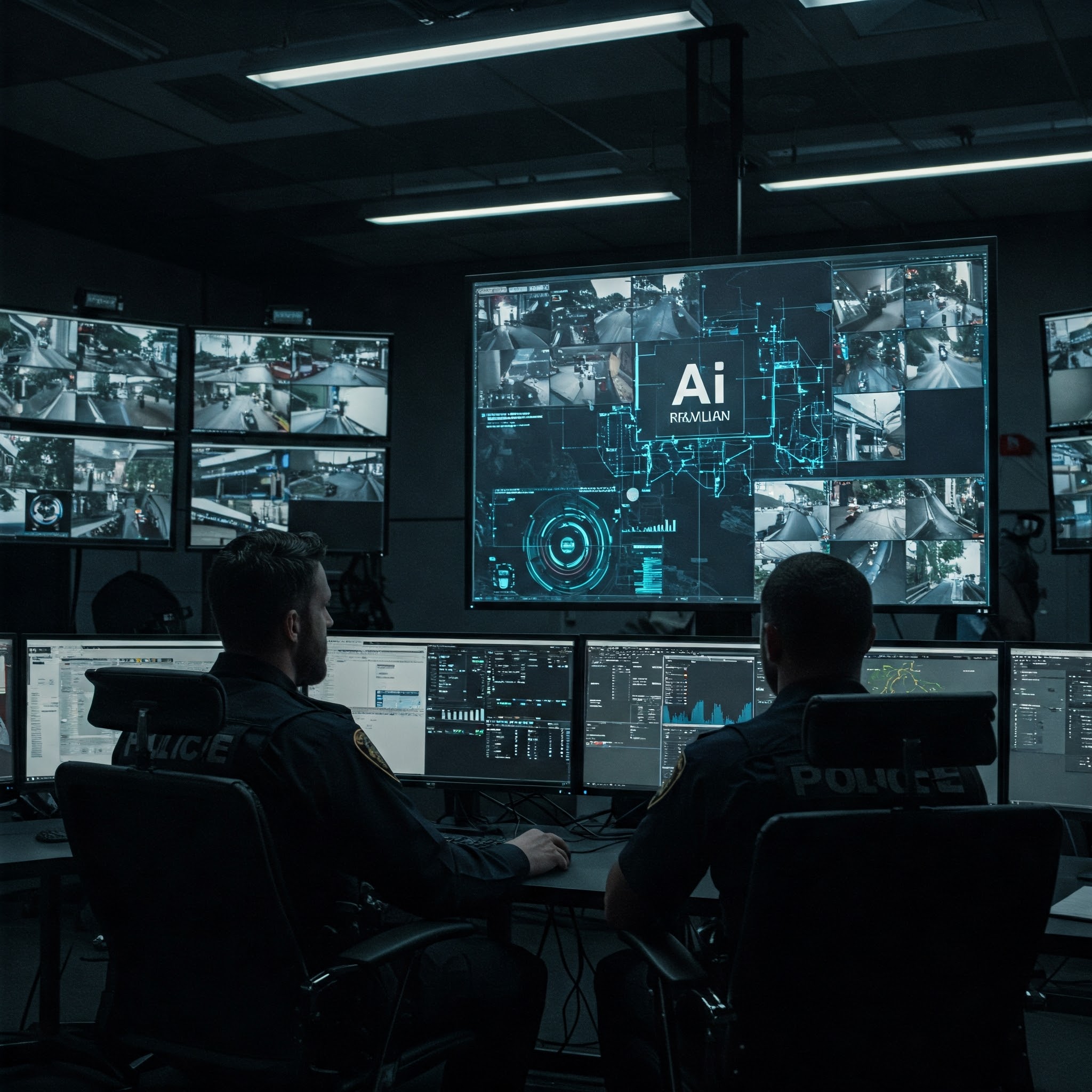 Police surveillance with AI